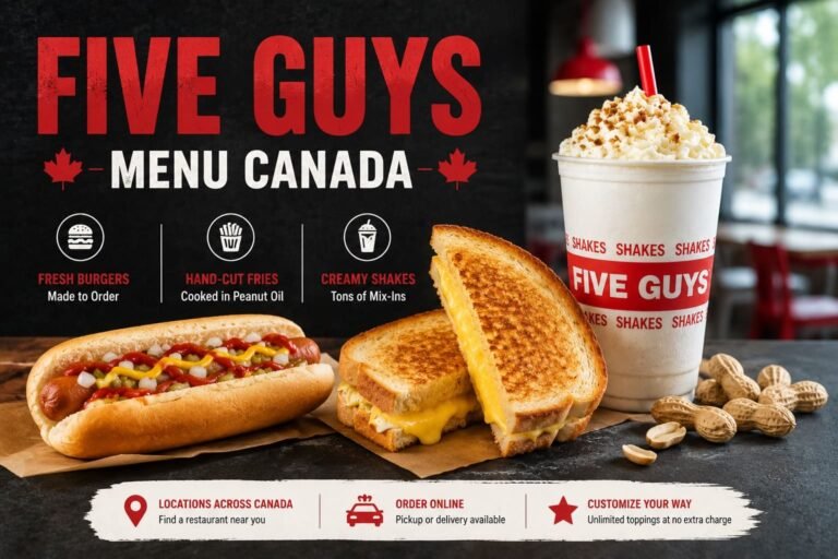 Five Guys Menu Canada – Complete Guide to Burgers, Hot Dogs, Fries ...